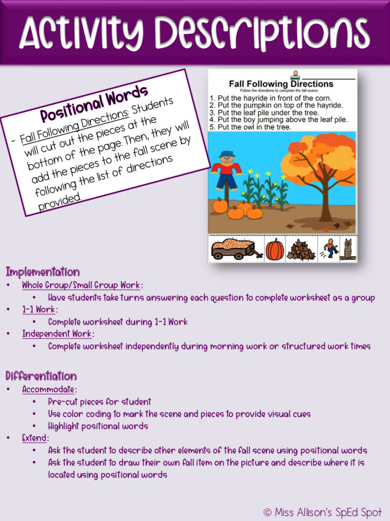 Fall & Leaves Thematic Unit for Special Ed - Made By Teachers