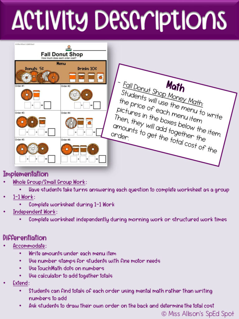 Fall & Leaves Thematic Unit for Special Ed - Made By Teachers