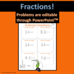 Halloween Operations of Fractions Worksheet | Made By Teachers
