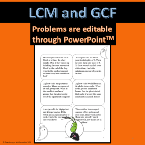 Halloween LCM and GCF Worksheet | Made By Teachers