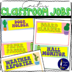 Cactus Classroom Jobs Bulletin Board Kit - Made By Teachers