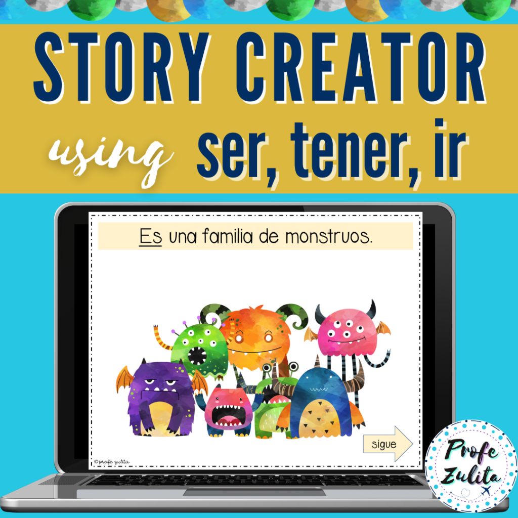 Ser, Ir, & Tener Practice: Spanish story creator | Made By Teachers