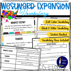 5th Grade Westward Expansion Vocabulary - Made By Teachers