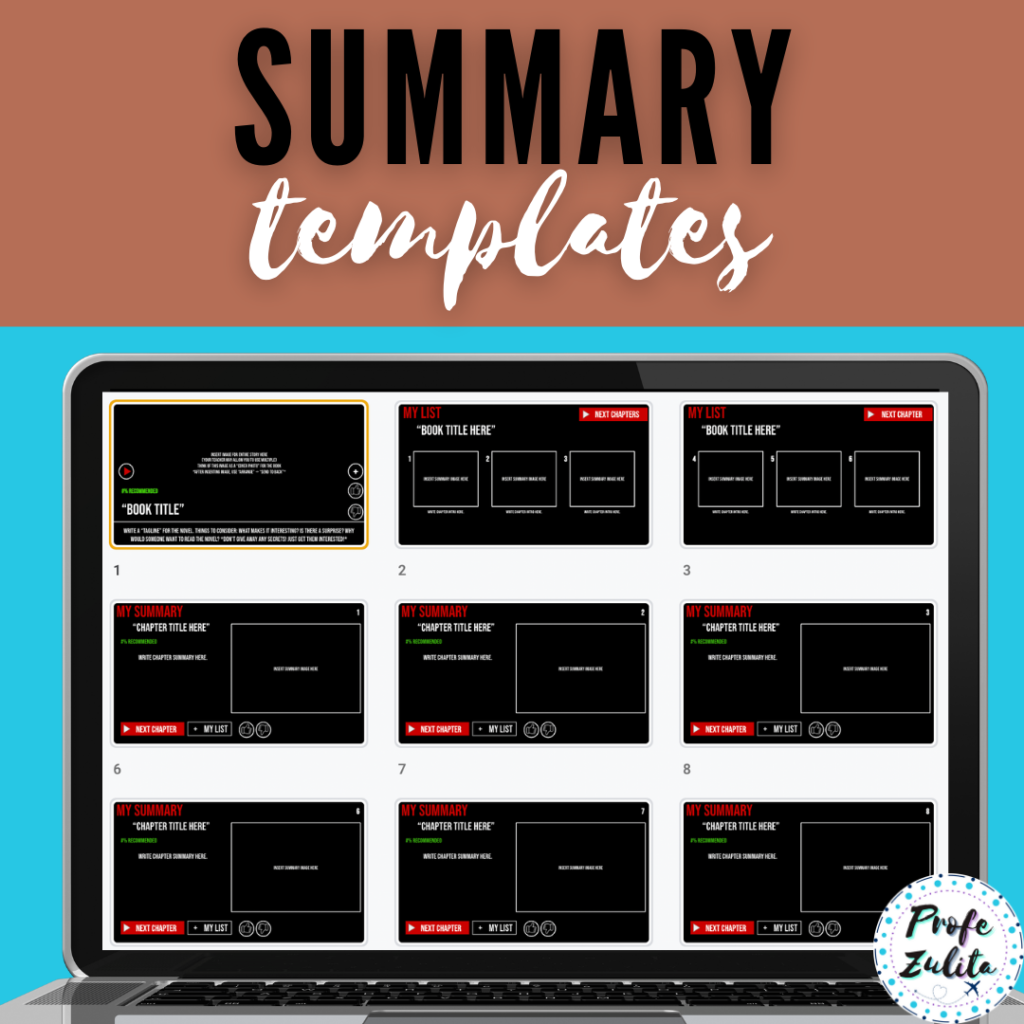 Project for ANY Novel or Book: Summary Project - Made By Teachers