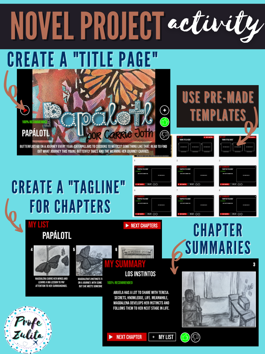 Project for ANY Novel or Book: Summary Project - Made By Teachers