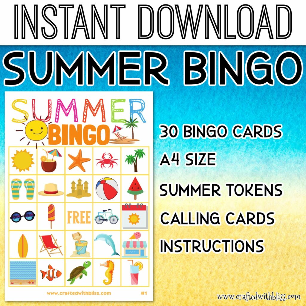 Summer Bingo For Kids, Summer Printable For Kids - Made By Teachers