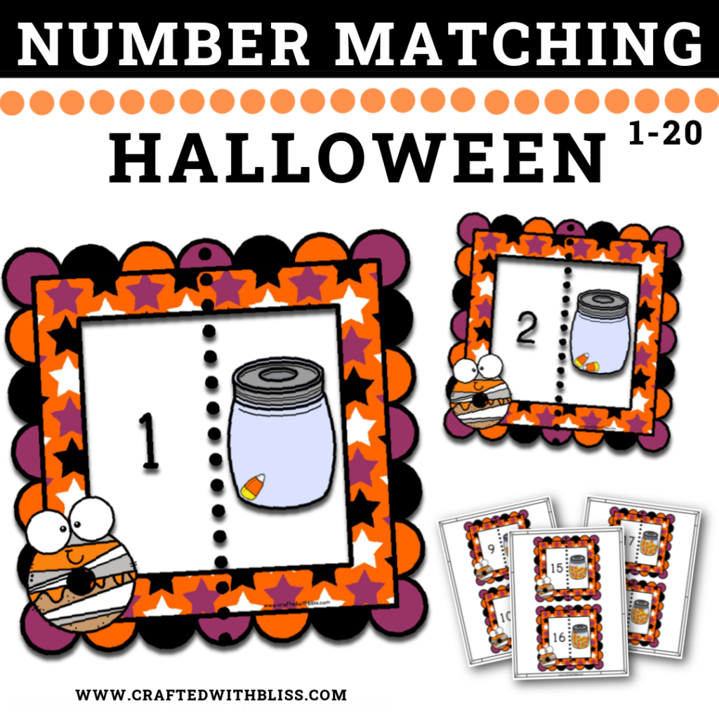 Halloween Number Counting Matching Activity, Match | Made By Teachers