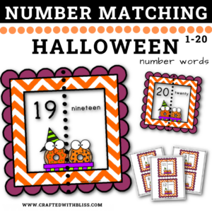 Halloween Number Matching Activity 1-20 | Made By Teachers