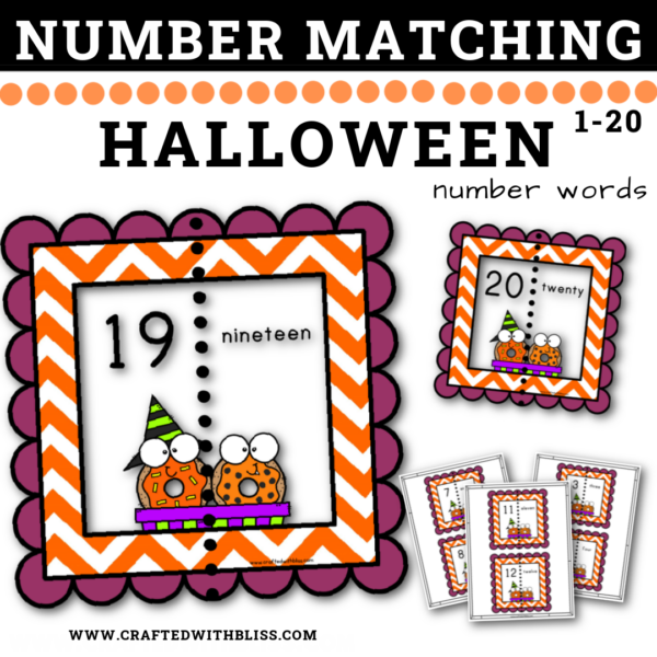 Halloween Number Matching Activity 1-20 | Made By Teachers