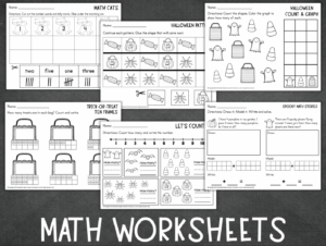 Halloween Math and Reading Worksheets Kindergarten - Made By Teachers