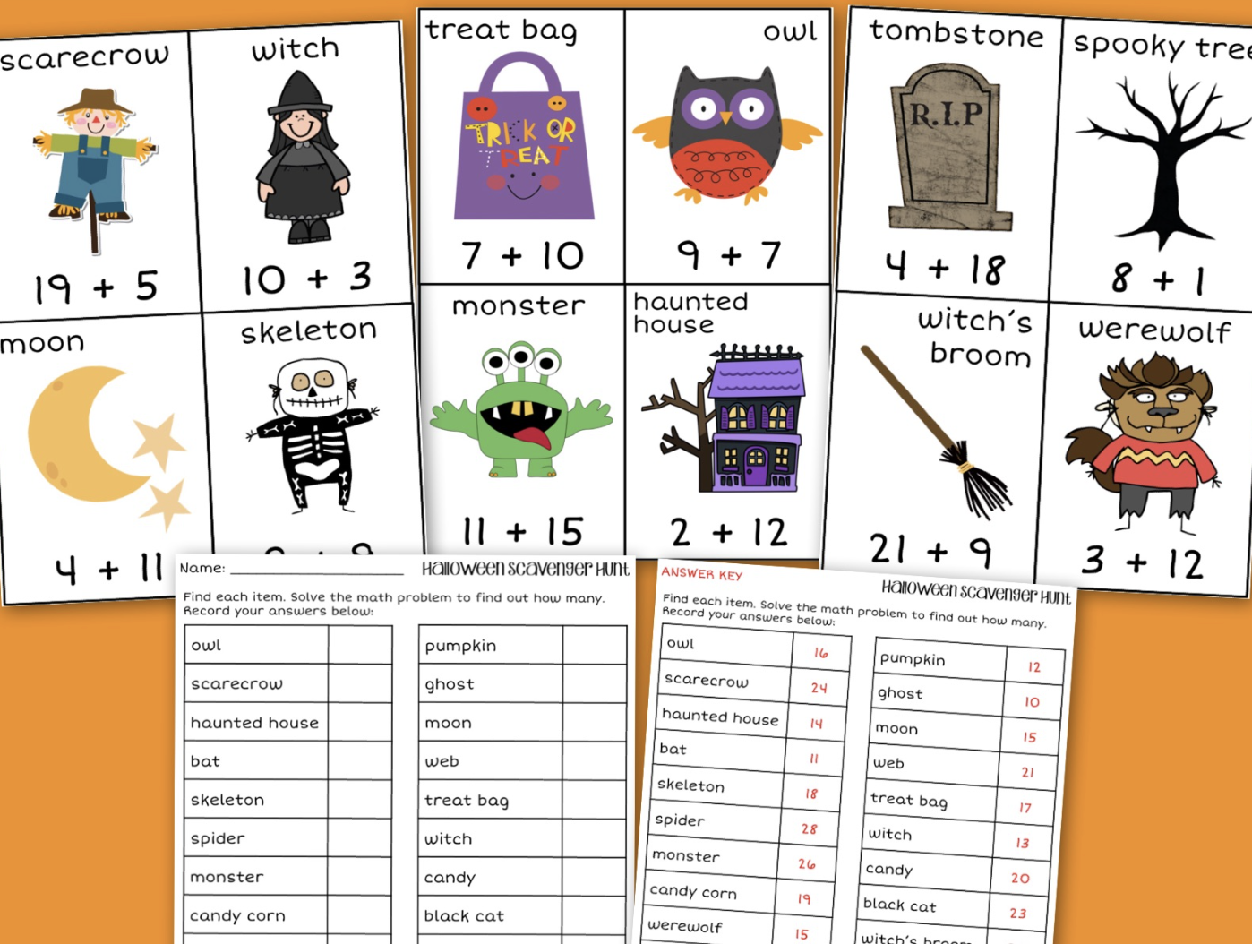 Halloween Addition Within 30 Scavenger Hunt | Made By Teachers