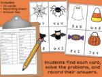 Halloween Multiplication Scavenger Hunt Activity - Made By Teachers