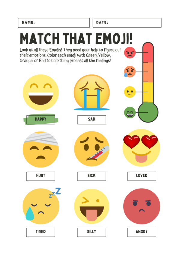 Match that Emoji - Social Emotional Learning | Made By Teachers