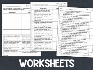 Making Inferences Predictions & Observations - Made By Teachers