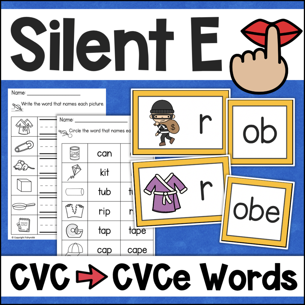 Silent E CVCe Words Phonics Worksheets | Made By Teachers