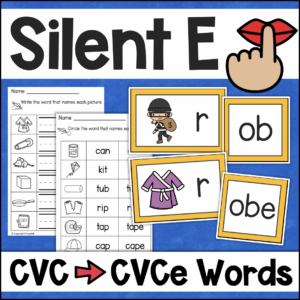 Silent E CVCe Words Phonics Worksheets | Made By Teachers