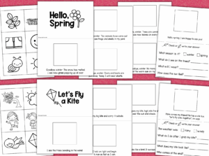 SPRING Beginning Reading Comprehension Books - Made By Teachers
