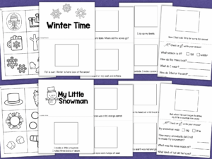 WINTER Beginning Reading Comprehension Books - Made By Teachers