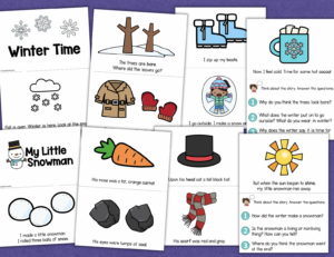 WINTER Beginning Reading Comprehension Books - Made By Teachers