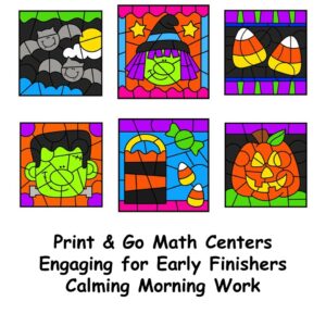Halloween Multiplication Color by Number Bundle - Made By Teachers