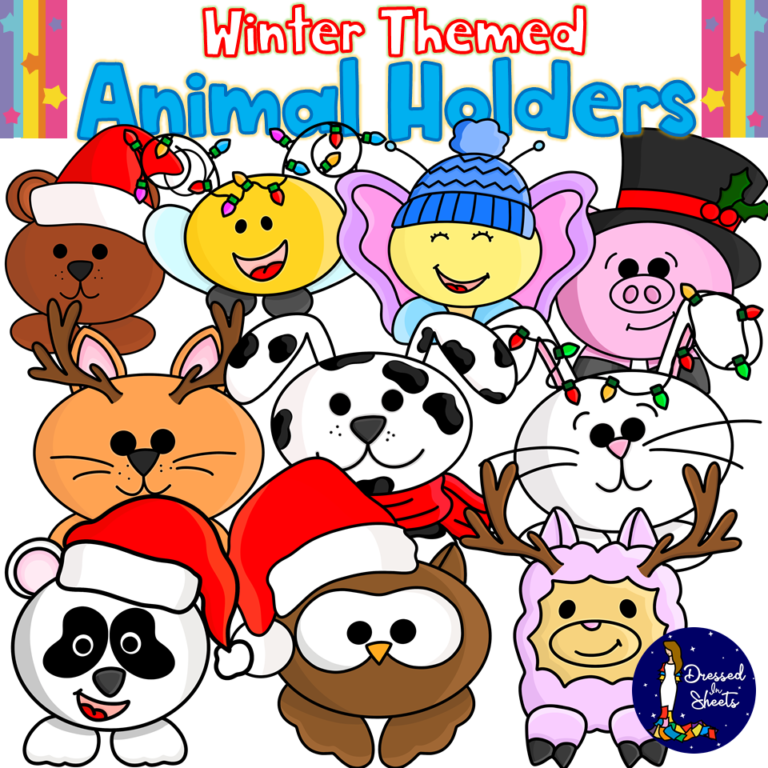 Animal Holders Clip Art BUNDLE | Made By Teachers
