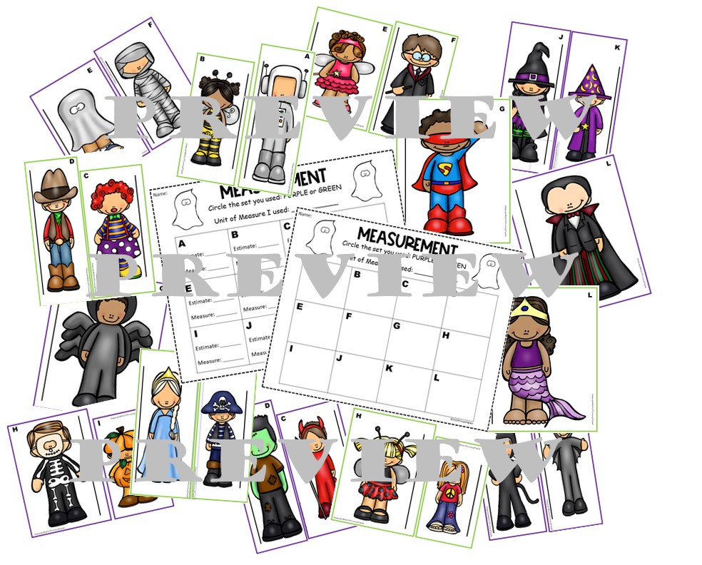 Halloween Nonstandard Measurement Bundle | Made By Teachers