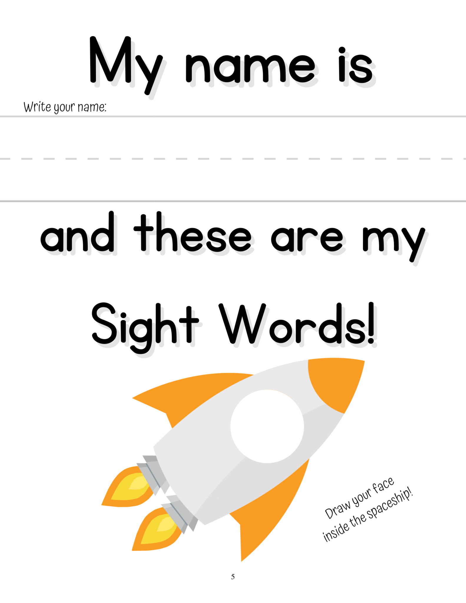 Kindergarten Sight Words / High Frequency Workbook - Made By Teachers