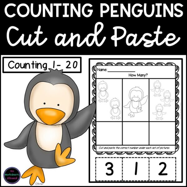 Counting and Ordering Numbers to 20 Cut and Paste - Made By Teachers