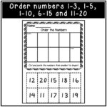 Counting and Ordering Numbers to 20 Cut and Paste - Made By Teachers