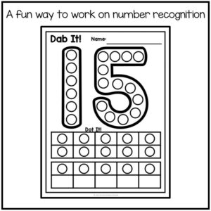 Bingo Dabber Number Recognition 1-20 Activities | Made By Teachers