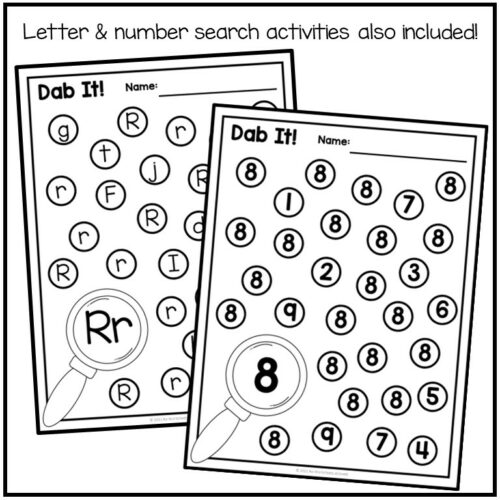 Bingo Dabber Do a Dot Alphabet and Numbers | Made By Teachers