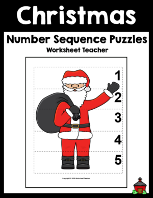 5 Christmas Number Sequence Picture Puzzles | Made By Teachers