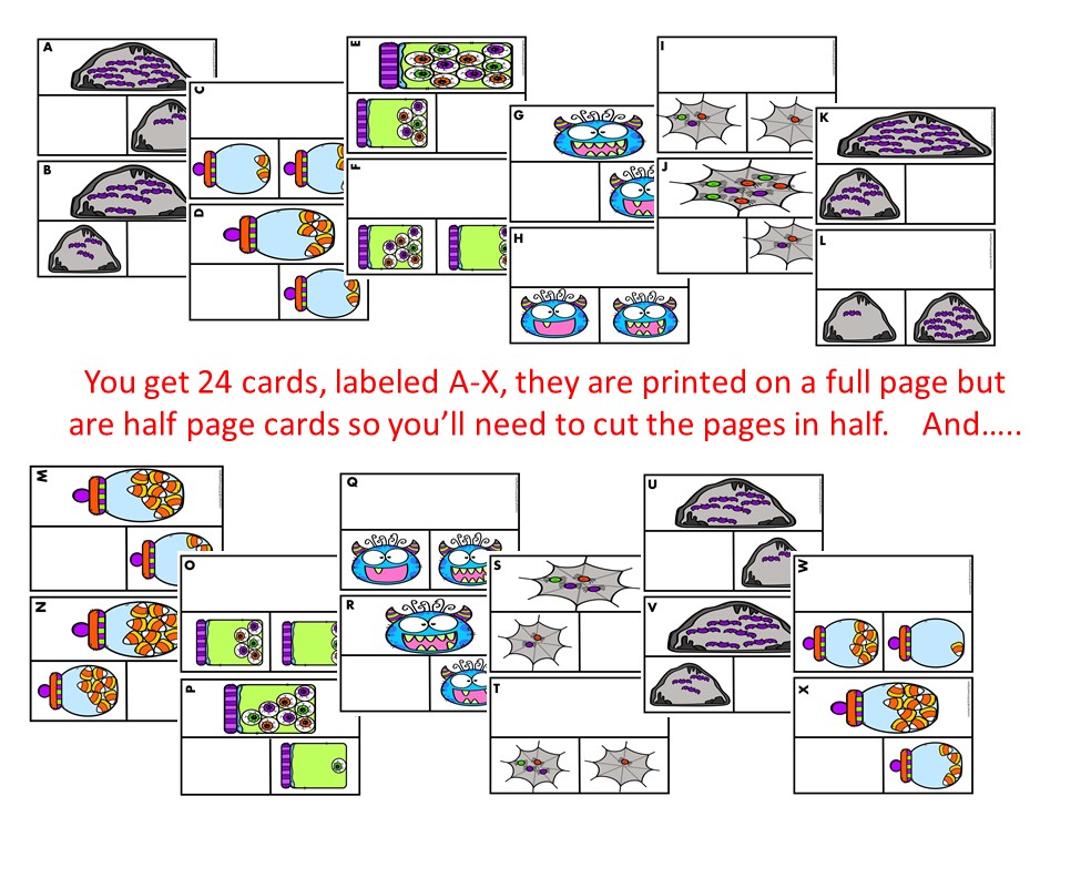 Halloween Addition Part Part Whole Flashcards | Made By Teachers