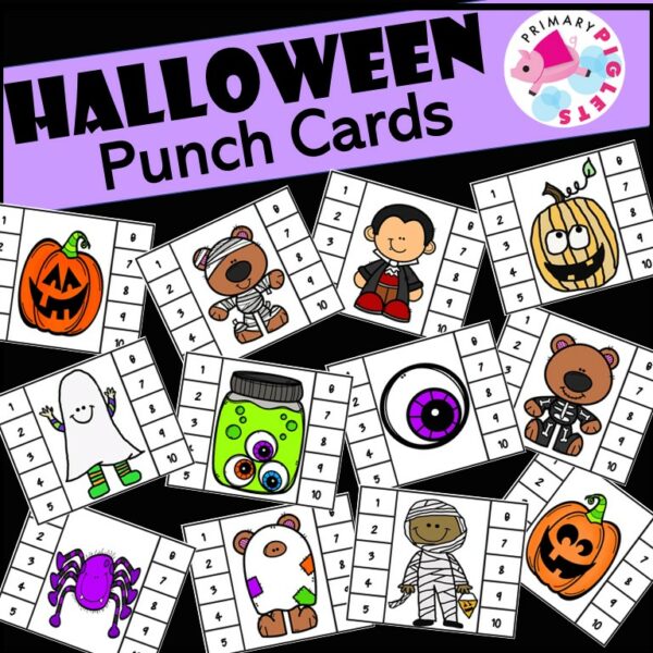 Halloween Punch Cards Behavior Management PBIS | Made By Teachers