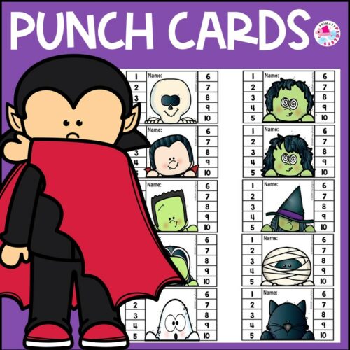 Halloween Punch Cards Behavior Management PBIS | Made By Teachers