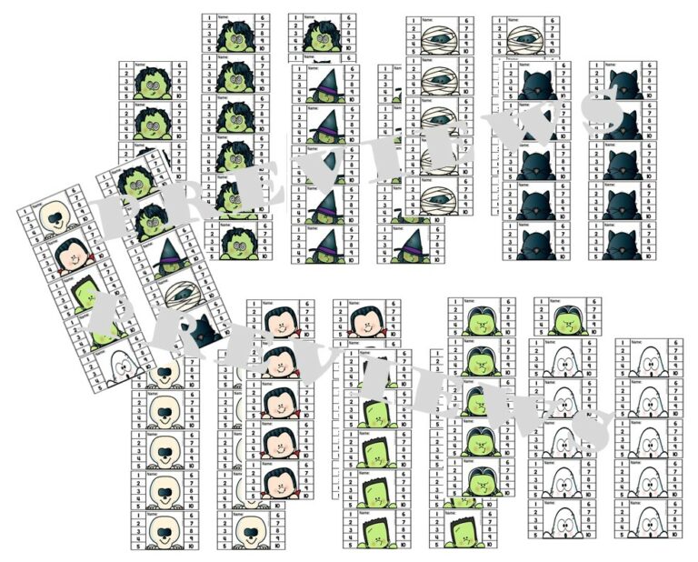 Halloween Punch Cards Behavior Management PBIS - Made By Teachers
