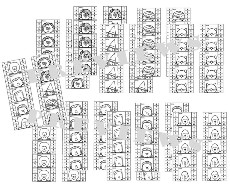 Halloween Punch Cards Behavior Management PBIS - Made By Teachers