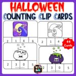 Halloween Counting Clip cards for Morning Center | Made By Teachers