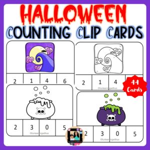 Halloween Counting Clip cards for Morning Center - Made By Teachers