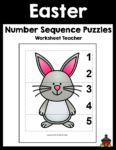 5 Easter Number Sequence 1-5 Math Picture Puzzles | Made By Teachers