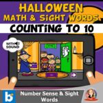 Halloween Math and Number Words to 10 Boom Cards - Made By Teachers