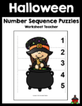 5 Halloween Number Sequence Picture Puzzles - Made By Teachers