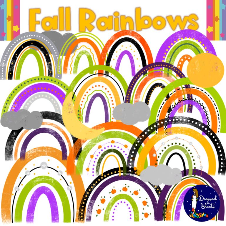 Fall Rainbows Clip Art - Made By Teachers