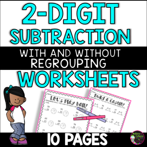 2-Digit Subtraction With and Without Regrouping - Made By Teachers