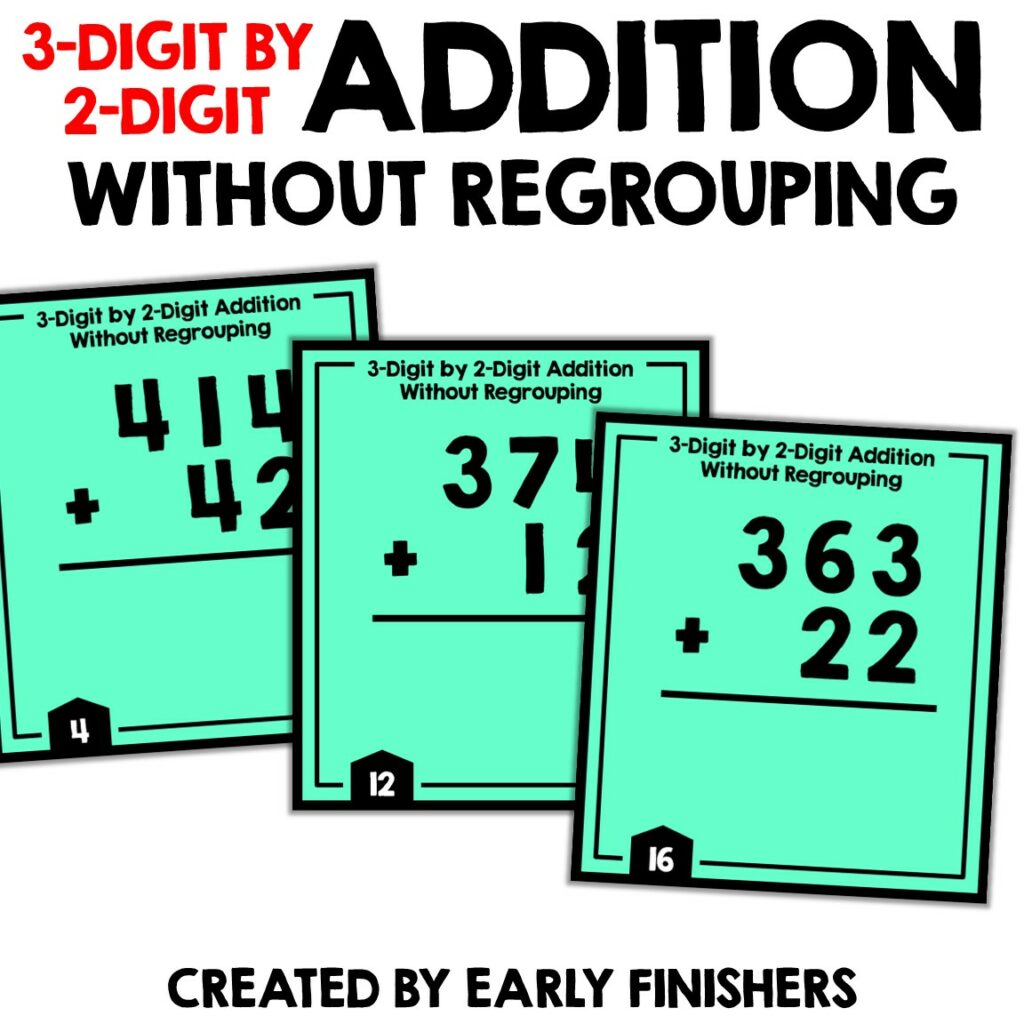 3 Digit By 2 Digit Addition Without Regrouping Made By Teachers