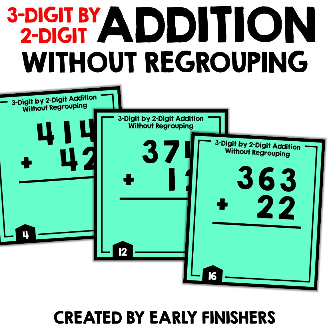 3 Digit By 1 Digit Addition With Regrouping Made By Teachers