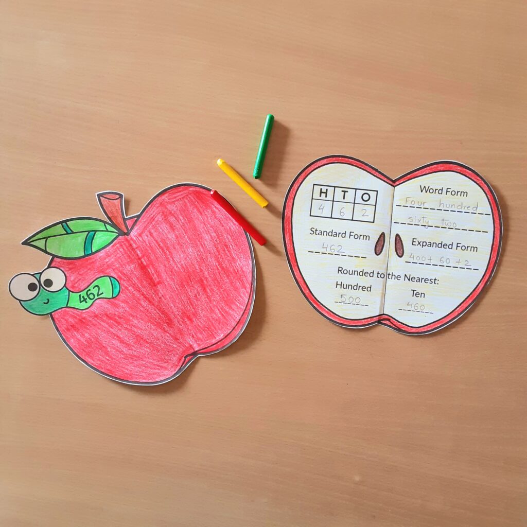 Fall Place Value Craft | Place Value Craftivity - Made By Teachers