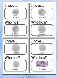 I have Who has Card Game - Money and Counting - Made By Teachers