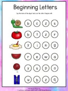 FREE - Beginning Sounds Worksheets - Made By Teachers