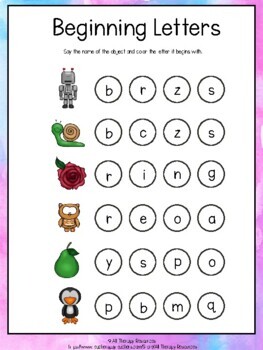 FREE - Beginning Sounds Worksheets - Made By Teachers
